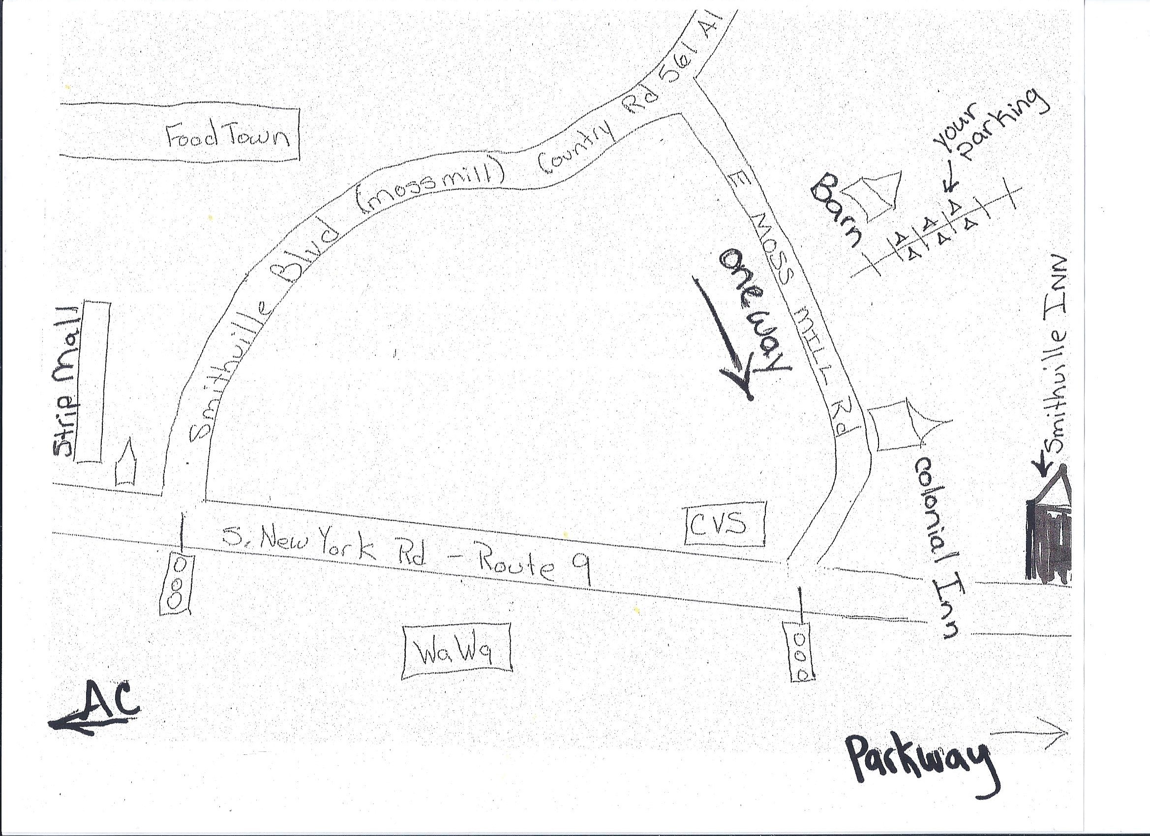 Festival arrival Map - Historic SmithvilleHistoric Smithville