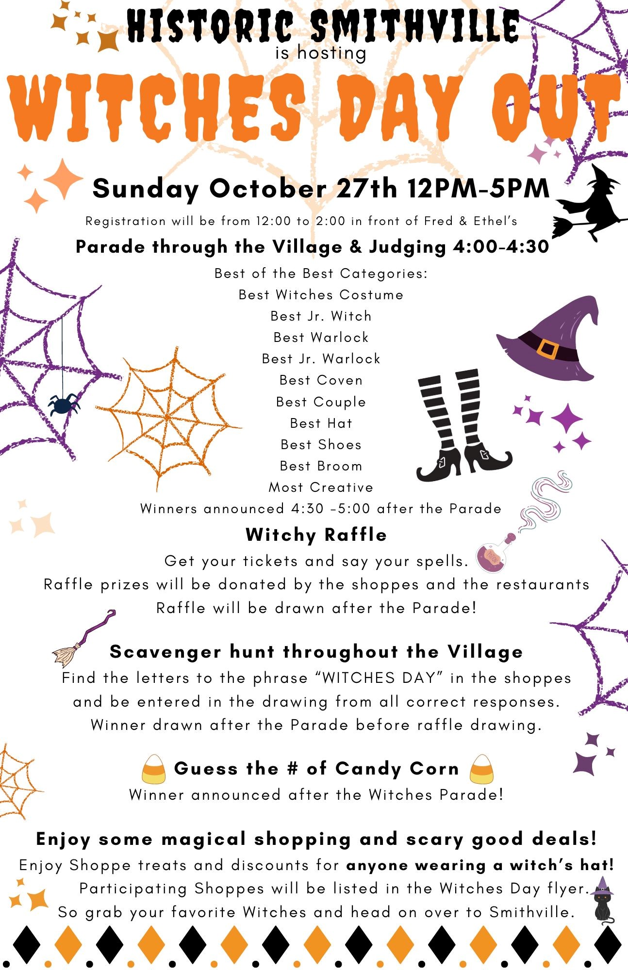 Witches Day flyer 2024 - Historic SmithvilleHistoric Smithville